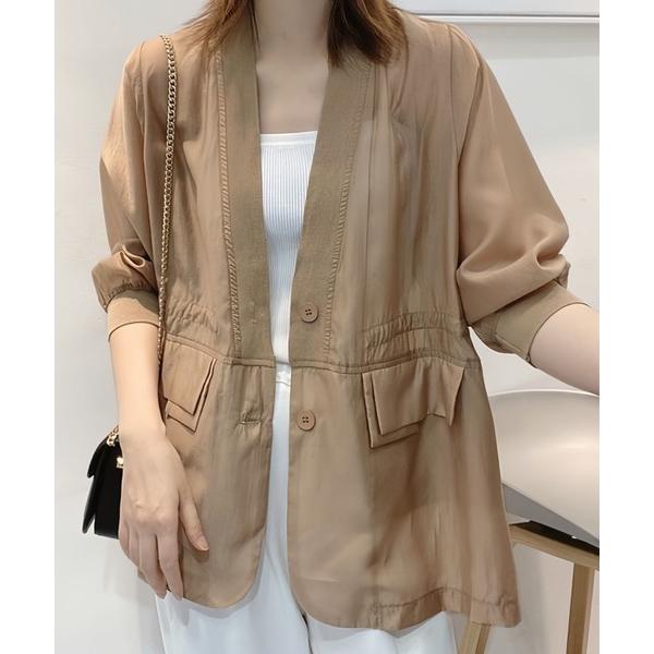 『セール実施中』ZOZO問い合わせ番号:74368328ショップ:DIAVEL，ディアベルブランド:DIAVEL，ディアベル，LADY LIKE，レディライク，SHEENA，シーナ商品名:五分袖シアージャケット　カーディガンカテゴリ:ジャケ...