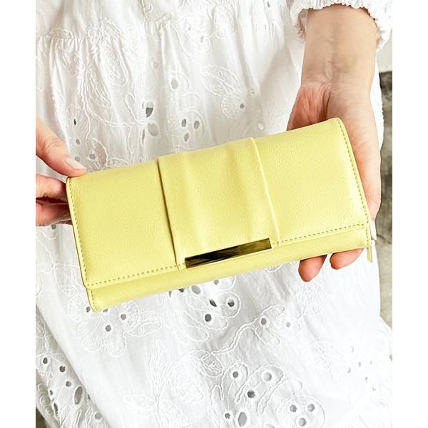 『タイムセール実施中』ZOZO問い合わせ番号:74368429ショップ:COMMON WARE，コモンウェアブランド:Sunny Side，サニーサイド商品名:SUNNY SIDE:リボン　フラップ長財布カテゴリ:財布/小物>財布ブラ...