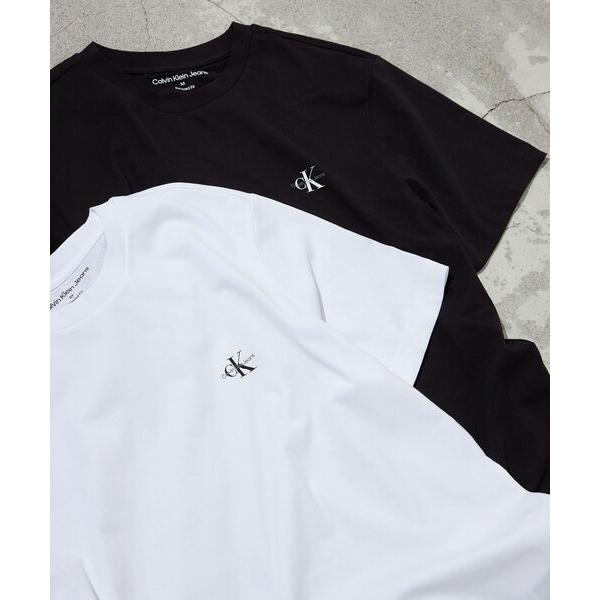 ZOZO問い合わせ番号:74371418ショップ:Calvin Klein，カルバンクラインブランド:Calvin Klein，カルバン・クライン商品名:【WEB限定】ユニセックス CK ロゴ リラックスフィット Tシャツ 2枚セット ホワ...