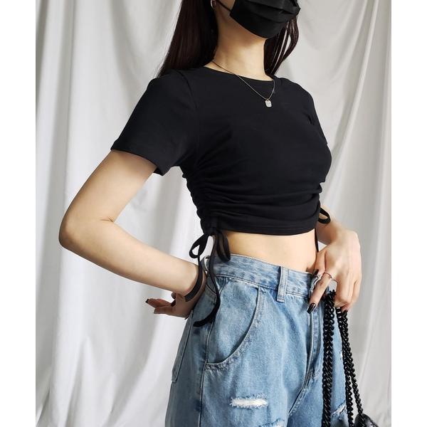 『タイムセール実施中』ZOZO問い合わせ番号:74436618ショップ:me+em select，ミームセレクトブランド:me+em select，ミームセレクト商品名:【 8color ／ 3size 】サイドシャーリングリボンショート半...