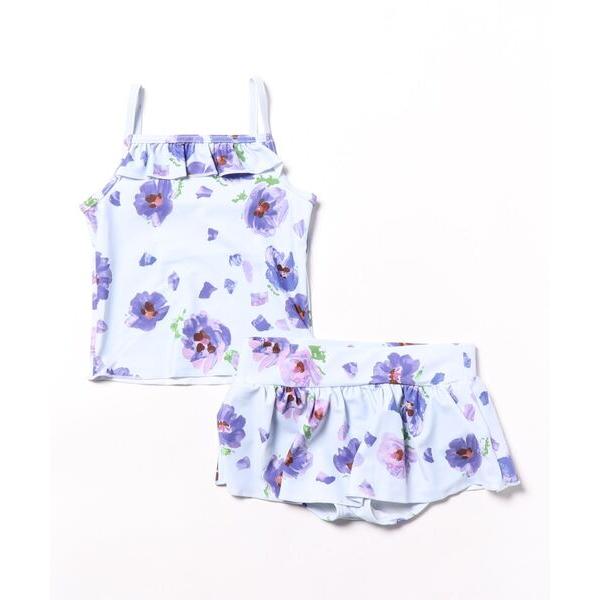 『セール実施中』※このアイテムは返品・交換対象外商品です。ZOZO問い合わせ番号:74503008ショップ:HAKKA，ハッカブランド:hakka kids，ハッカキッズ商品名:[水着・スイム]ポピー/ボタニカルガーデンプリントタンキニカテ...