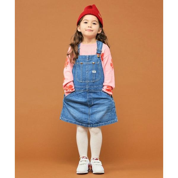 『セール実施中』ZOZO問い合わせ番号:74574480ショップ:Lee，リーブランド:Lee，リー商品名:Lee/リー 【80-120cm】本格デニム オーバーオールスカート/ジャンパースカートカテゴリ:ワンピース/ドレス>ジャンパ...