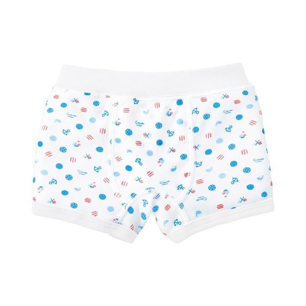 『タイムセール実施中』※このアイテムは返品・交換対象外商品です。ZOZO問い合わせ番号:74574922ショップ:Combi mini，コンビミニブランド:combimini，コンビミニ商品名:さらさらキープボクサーパンツ（マリン）カテゴリ...