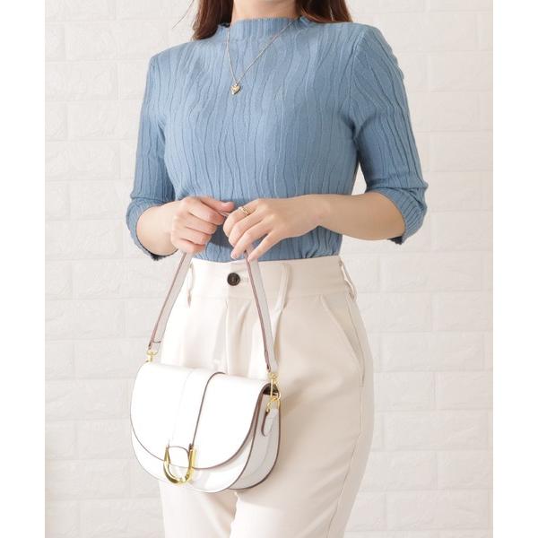 『タイムセール実施中』ZOZO問い合わせ番号:74638744ショップ:Lace Ladies，レースレディースブランド:Lace Ladies，レースレディース商品名:半袖ボトルネック凹凸模様プルオーバーカテゴリ:トップス>シャツ/...