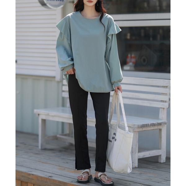 『タイムセール実施中』ZOZO問い合わせ番号:74639675ショップ:TeddyShop，テディショップブランド:TeddyShop，テディショップ商品名:【UVカット率 99%以上】レディース水着 長袖ショルダーフリルラッシュガードトッ...