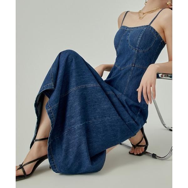 『タイムセール実施中』ZOZO問い合わせ番号:74671916ショップ:MANGROVE，マングローブブランド:Vipoa，ヴィポア商品名:デニムコンパクトキャミワンピースカテゴリ:ワンピース/ドレス>ワンピースブランド品番:MA-2...