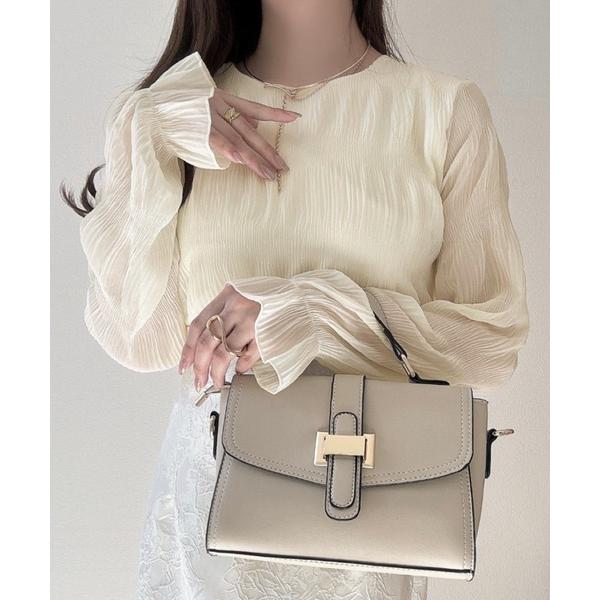 『タイムセール実施中』ZOZO問い合わせ番号:74676251ショップ:Ada.，エイダブランド:Ada.，エイダ商品名:【オンオフ問わず通年で大活躍◎】シアー シャーリング キャンディーブラウスカテゴリ:トップス>シャツ/ブラウスブ...