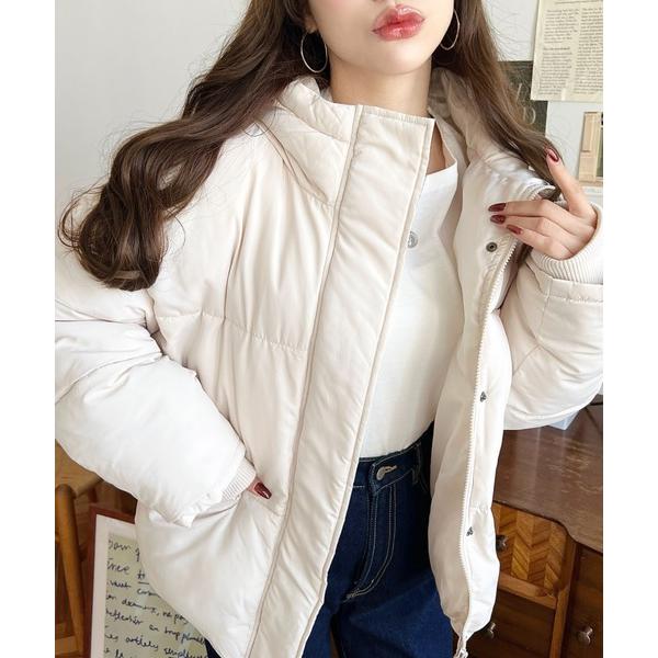 『セール実施中』ZOZO問い合わせ番号:74676557ショップ:moment+，モーメントプラスブランド:moment+，モーメントプラス商品名:ファイバーダウン袖リブフードブルゾンカテゴリ:ジャケット/アウター>ダウンジャケット/...