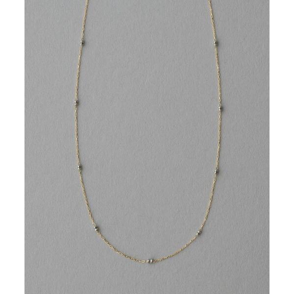 ZOZO問い合わせ番号:74709029ショップ:ete，エテブランド:ete，エテ商品名:K18YG e_Grain バイカラー ネックレスカテゴリ:アクセサリー>ネックレスブランド品番:261097素材:K18イエローゴールド(ニ...