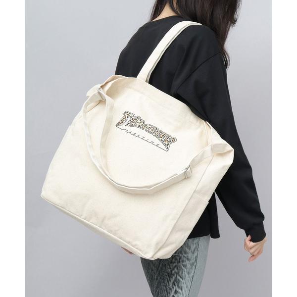 ZOZO問い合わせ番号:74710329ショップ:A.M.S.，エーエムエスブランド:THRASHER，スラッシャー商品名:大容量 2WAY キャンバス ショルダー トートバッグ （GONZ・マグロゴ）カテゴリ:バッグ>トートバッグブ...
