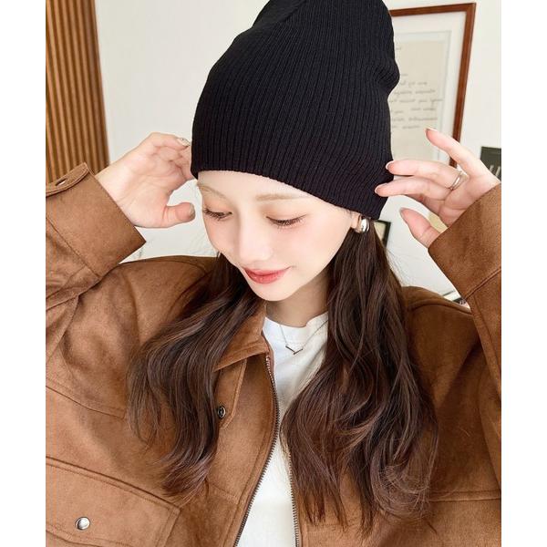 『セール実施中』ZOZO問い合わせ番号:74743720ショップ:moment+，モーメントプラスブランド:moment+，モーメントプラス商品名:【累計販売枚数1万枚突破！】リブ編みニット帽カテゴリ:帽子>ニットキャップ/ビーニーブ...