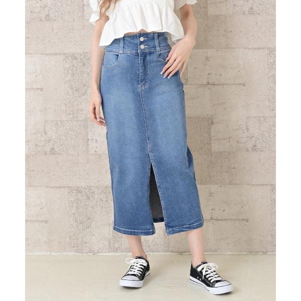 『タイムセール実施中』ZOZO問い合わせ番号:74745313ショップ:me Jane，ミージェーンブランド:Riff，リフ，meJane，ミージェーン商品名:ハイウエストスリットスカートカテゴリ:スカート>デニムスカートブランド品番...