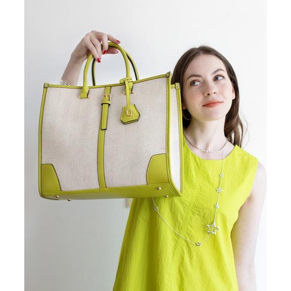 『セール実施中』ZOZO問い合わせ番号:74825230ショップ:Histoire，イストワールブランド:U，ユー，histoire，イストワール商品名:キャンバス ジュリアングル トートバッグ Lサイズカテゴリ:バッグ>ビジネスバッ...