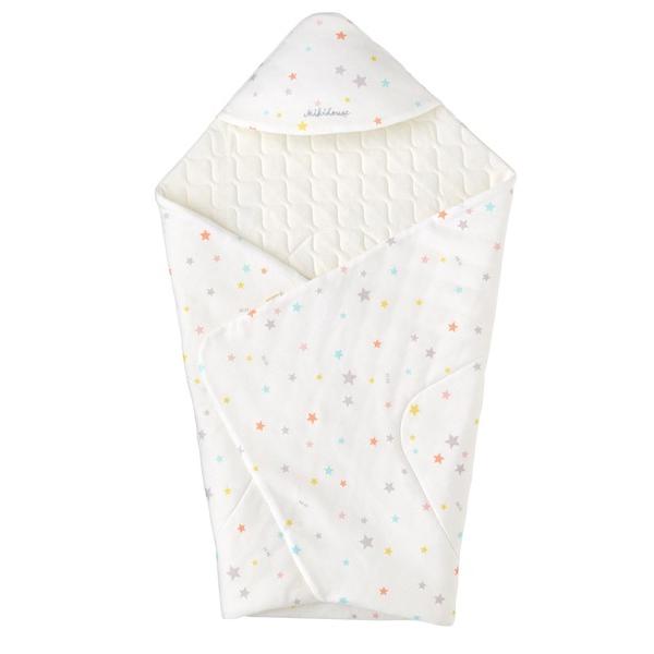 『セール実施中』※このアイテムは返品・交換対象外商品です。ZOZO問い合わせ番号:74959102ショップ:MIKI HOUSE，ミキハウスブランド:MIKI HOUSE，ミキハウス商品名:アフガン 星柄 (おくるみ)カテゴリ:ママ＆ベビー...