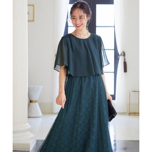 『タイムセール実施中』ZOZO問い合わせ番号:75126007ショップ:nissen，ニッセンブランド:Jolie et Jolie，ジョリーエジョリー，nissen，ニッセン商品名:チュールプリーツ使いレースワンピースドレスカテゴリ:ワン...