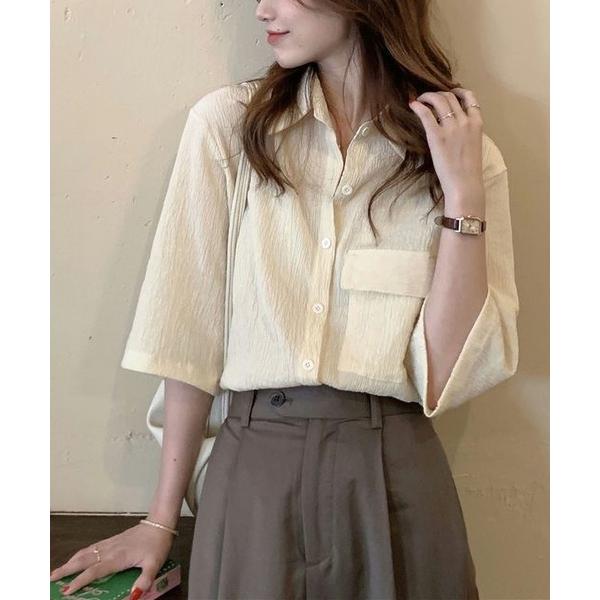 『セール実施中』ZOZO問い合わせ番号:75160621ショップ:THISIS，ディスイズブランド:LOPASS，ロパス商品名:５分袖シャツカテゴリ:トップス>シャツ/ブラウスブランド品番:LT-32675素材:ポリエステル95% ポ...