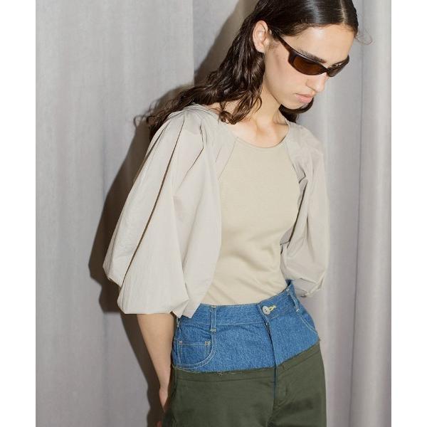 『セール実施中』ZOZO問い合わせ番号:75161412ショップ:leinwande，ラインヴァンドブランド:leinwande，ラインヴァンド商品名:Tucked Sleeve Bodysuitsカテゴリ:トップス>Tシャツ/カット...