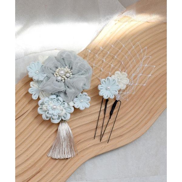 ZOZO問い合わせ番号:75162191ショップ:utatane，ウタタネブランド:utatane，ウタタネ商品名:髪飾り 絞り花＆タッセルつまみコーム 日本製カテゴリ:水着/着物・浴衣>和装小物ブランド品番:5432619001原産...