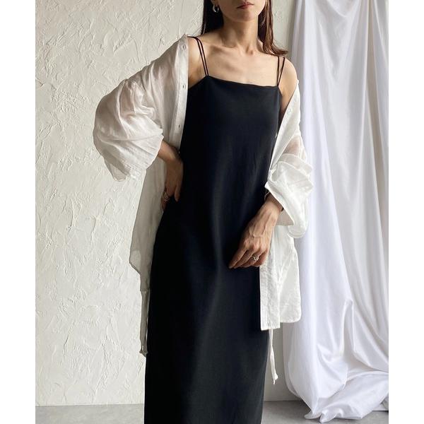 『タイムセール実施中』ZOZO問い合わせ番号:75195076ショップ:wears，ウェアーズブランド:She's Closet，シーズクローゼット商品名:カップ付きハイウエストダブルストラップIラインタイトロングキャミワンピースカテゴリ:...