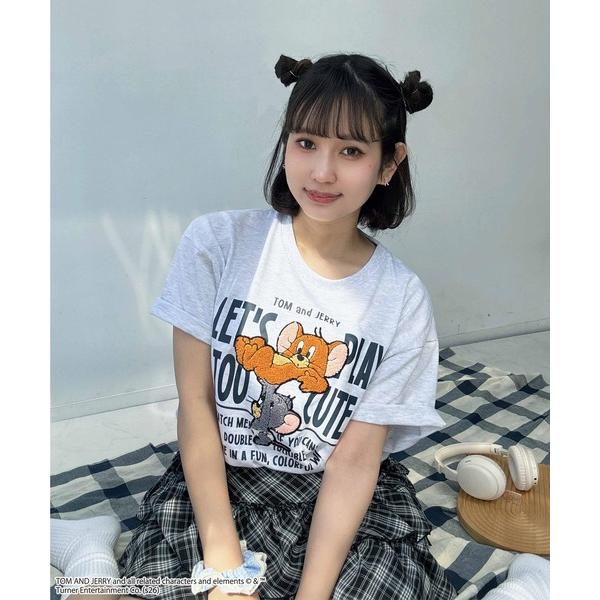 ZOZO問い合わせ番号:75195824ショップ:AS KNOW AS PLUS，アズノゥアズプラスブランド:AS KNOW AS plus，アズノゥアズプラス商品名:○トムとジェリー 刺繍Ｔシャツ 【TOM and JERRY/トムとジェ...