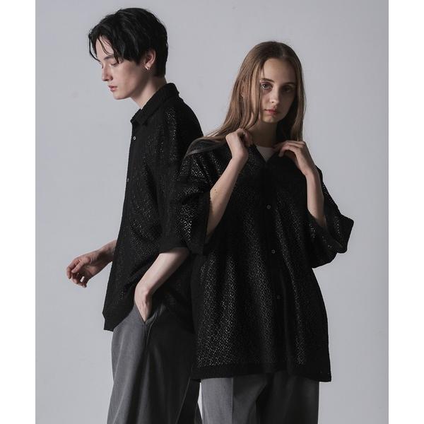 『タイムセール実施中』ZOZO問い合わせ番号:75228185ショップ:EMMA CLOTHES，エマ クローズブランド:CLEL，クレイル商品名:【CLEL】Loose Short Sleeves Lace Shirt/ルーズ 半袖レース...
