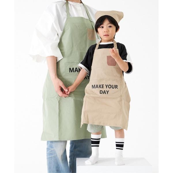 ZOZO問い合わせ番号:75355858ショップ:MAKE YOUR DAY，メイクユアデイブランド:MAKE YOUR DAY，メイクユアデイ商品名:三角巾付き親子エプロン■キッズサイズカテゴリ:食器/キッチン>エプロンブランド品番...