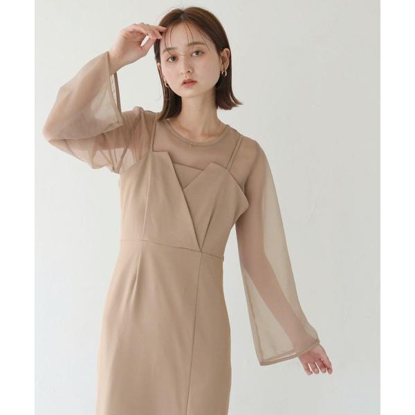 『セール実施中』ZOZO問い合わせ番号:75388744ショップ:unit lab，ユニットラボブランド:CLEIO，クレイオ商品名:【CLEIO】【入卒式／セレモニー】タイトキャミワンピース シースルーセット】TIGHT CAMISOLE...