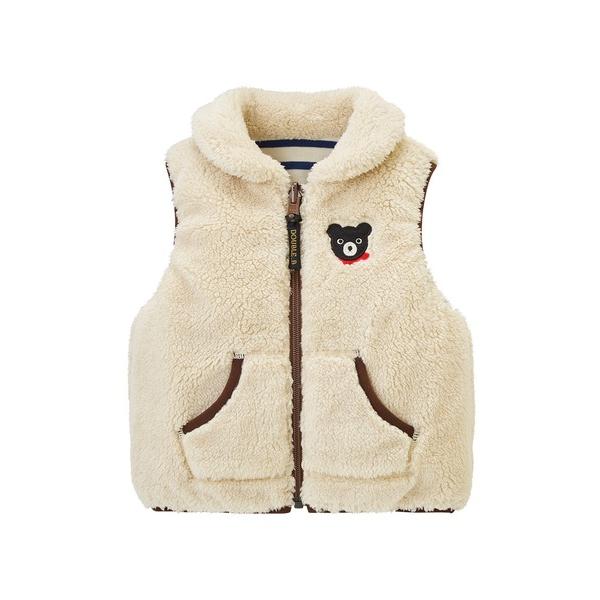 ZOZO問い合わせ番号:75392152ショップ:MIKI HOUSE，ミキハウスブランド:DOUBLE_B，ダブルビー商品名:シープボアリバーシブルベストカテゴリ:トップス>ベストブランド品番:63-5701-495素材:（表側・中...