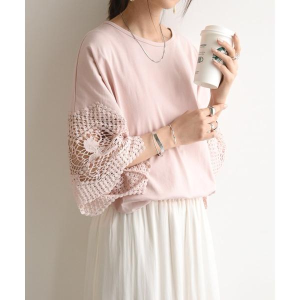 ZOZO問い合わせ番号:75459008ショップ:and it_，アンドイットブランド:and it_，アンドイット商品名:レーススリーブカットソー トップスカテゴリ:トップス>Tシャツ/カットソーブランド品番:n103c9331素材...