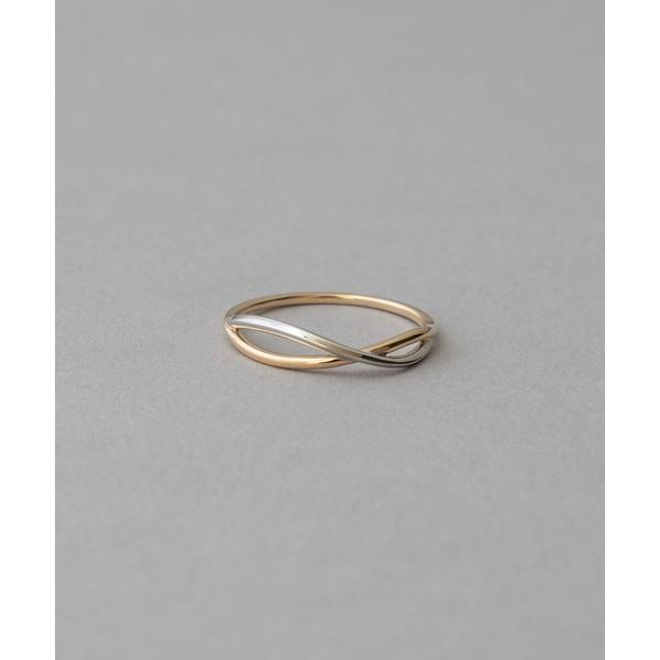 ZOZO問い合わせ番号:75493373ショップ:ete，エテブランド:ete，エテ商品名:[レイヤード] K10YG クロス バイカラー リングカテゴリ:アクセサリー>リングブランド品番:710973素材:K10イエローゴールド(ニ...