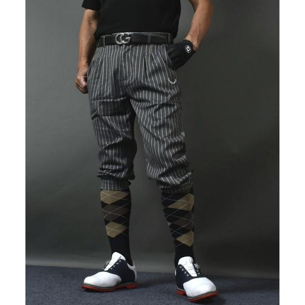 『タイムセール実施中』ZOZO問い合わせ番号:75555449ショップ:FRP，エフアールピーブランド:COMON GOLF，コモンゴルフ商品名:ストレッチ ニッカボッカーズゴルフウェア ストライプ ゴルフパンツカテゴリ:アウトドア/スポー...