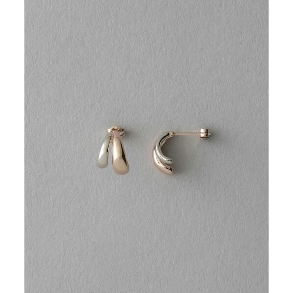 ※このアイテムは返品・交換対象外商品です。ZOZO問い合わせ番号:75561516ショップ:ete，エテブランド:ete，エテ商品名:バイカラー ダブルライン ピアスカテゴリ:アクセサリー>ピアス（両耳用）ブランド品番:872216-...