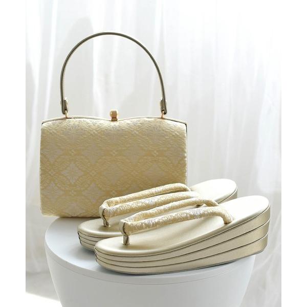 ZOZO問い合わせ番号:75719158ショップ:utatane，ウタタネブランド:utatane，ウタタネ商品名:草履バッグ utatane 金襴織 花菱七宝カテゴリ:水着/着物・浴衣>和装小物ブランド品番:5338607000素材...