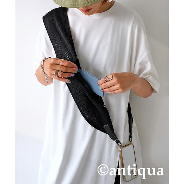 ZOZO問い合わせ番号:75724707ショップ:antiqua，アンティカブランド:antiqua，アンティカ商品名:メッシュ生地スマホショルダーカテゴリ:PC・スマホグッズ/家電>スマホグッズブランド品番:LB-00006素材:本...