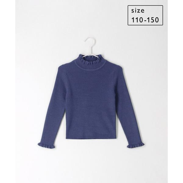『タイムセール実施中』ZOZO問い合わせ番号:75736754ショップ:ROPE' PICNIC，ロぺピクニックブランド:ROPE' PICNIC，ロペピクニック商品名:【KIDS】洗える・パチパチしにくい・アンチピリング/衿フリルニットプ...