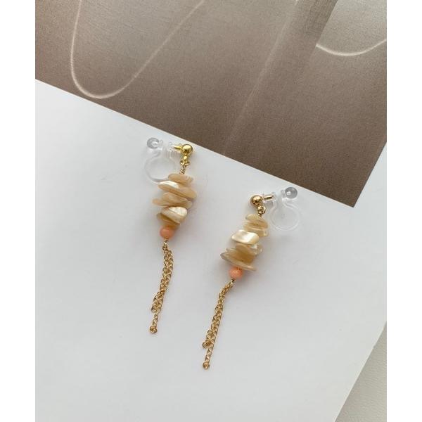 ZOZO問い合わせ番号:75853610ショップ:TONE，トーンブランド:tone，トーン商品名:【L.amiche】マザーオブパール×14kgfイヤリングカテゴリ:アクセサリー>イヤリングブランド品番:La-E-144素材:14k...