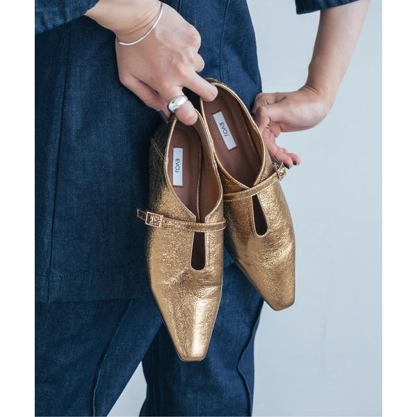 ZOZO問い合わせ番号:75886607ショップ:EVOL，イーボルブランド:EVOL，イーボル商品名:一部WEB限定カラー【EVOL】ソフトスクエアUカットベルトフラットパンプス IV5197カテゴリ:シューズ>パンプスブランド品番...