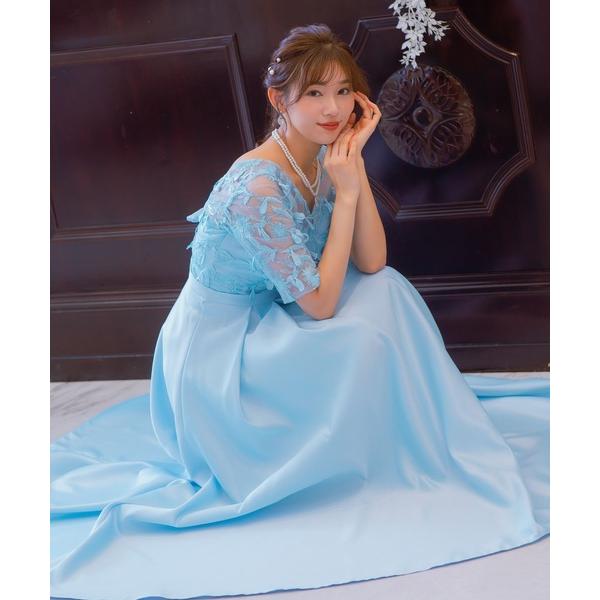 ZOZO問い合わせ番号:75888588ショップ:Retica，レティカブランド:Retica，レティカ商品名:パーティー ドレス 二次会 Aライン フラワーレース 刺繍  Aライン フレア ロングドレス 結婚式 大きいサイズ 20代 30...