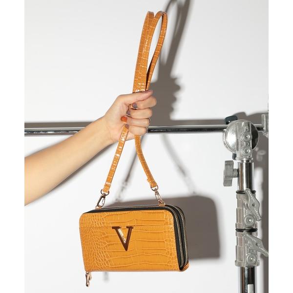 『タイムセール実施中』ZOZO問い合わせ番号:75919396ショップ:SETUP7，セットアップセブンブランド:SETUP7，セットアップセブン商品名:【SETUP7】クロコ風メタルモチーフウォレットショルダー長財布 4918 MKSカテ...