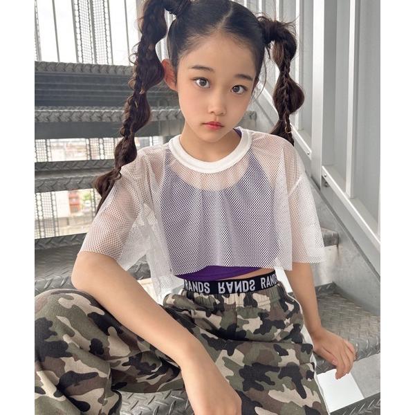ZOZO問い合わせ番号:76084723ショップ:FUNALIVE，ファンアライブブランド:RandS，ランズ，FUNALIVE，ファンアライブ商品名:RandS メッシュワイドショート丈T キッズ 半袖カテゴリ:トップス>Tシャツ/...
