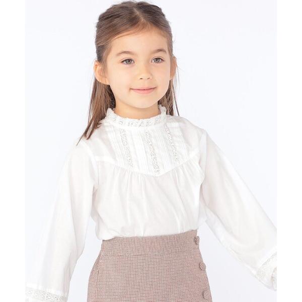 『タイムセール実施中』ZOZO問い合わせ番号:76086252ショップ:SHIPS KIDS，シップス キッズブランド:SHIPS，シップス商品名:SHIPS KIDS:100〜130cm / レース ピンタック 長袖 ブラウスカテゴリ:ト...
