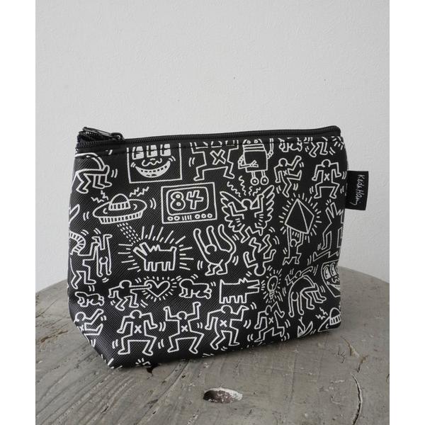 『タイムセール実施中』ZOZO問い合わせ番号:76179228ショップ:Port，ポートブランド:Keith Haring，キース・ヘリング商品名:【 Keith Haring/キースヘリング 】 Poach / 総柄 ハート ポーチカテゴ...