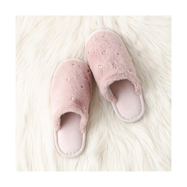 ZOZO問い合わせ番号:76212429ショップ:Francfranc，フランフランブランド:Francfranc，フランフラン商品名:エコファ―×パール ルームシューズ ピンクカテゴリ:インテリア>ルームシューズ/スリッパブランド品...