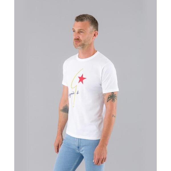 ZOZO問い合わせ番号:76378893ショップ:agnes b.，アニエスベーブランド:agnes b.，アニエスベー商品名:コットン プリント 半袖 アーティスト Tシャツ ”Berisha”カテゴリ:トップス>Tシャツ/カットソ...