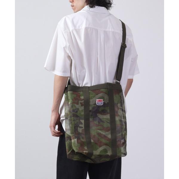 ZOZO問い合わせ番号:76447406ショップ:FUNALIVE，ファンアライブブランド:LUMBER，ランバー，FUNALIVE，ファンアライブ商品名:LUMBER 迷彩メッシュトートバッグカテゴリ:バッグ>トートバッグブランド品...