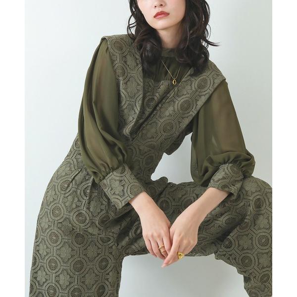 ZOZO問い合わせ番号:76447950ショップ:Kana，カナブランド:Kana，カナ商品名:幾何学柄 レース セットアップ パンツ パーティー ドレス  結婚式 お呼ばれ オケージョンカテゴリ:ワンピース/ドレス>パンツドレスブラ...