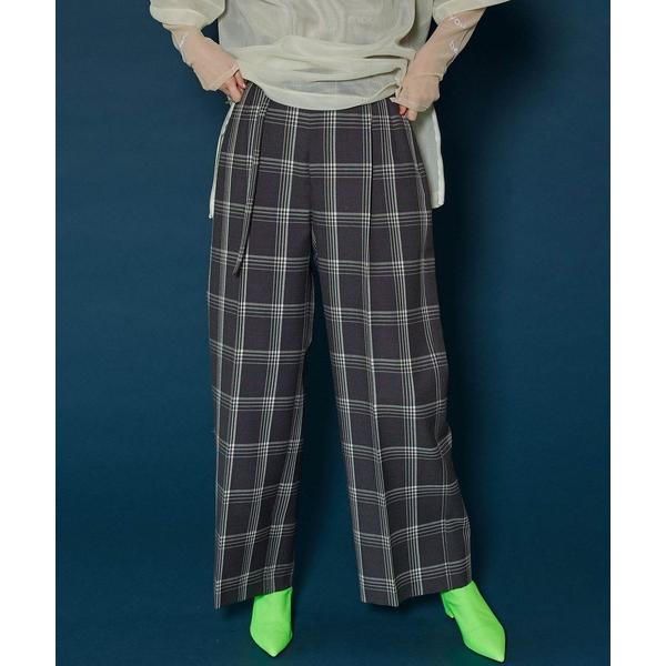 『タイムセール実施中』ZOZO問い合わせ番号:76448761ショップ:MAISON SPECIAL，メゾン スペシャルブランド:MAISON SPECIAL，メゾンスペシャル商品名:Check High Waist Wide Pants/...