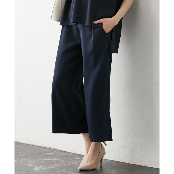 『タイムセール実施中』ZOZO問い合わせ番号:76448805ショップ:nissen，ニッセンブランド:7days Life Styling，セブンデイズライフスタイリング商品名:【とろみシリーズ】アンクル丈ワイドパンツカテゴリ:パンツ&g...