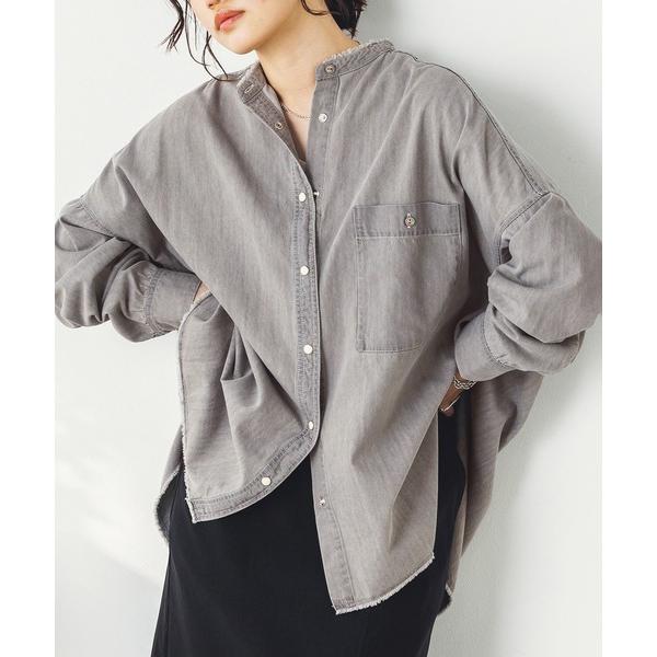 『タイムセール実施中』ZOZO問い合わせ番号:76509897ショップ:hunch，ハンチブランド:hunch，ハンチ商品名:【WEB限定/別注】 バンドカラー オーバーサイズ デニムシャツカテゴリ:トップス>シャツ/ブラウスブランド...