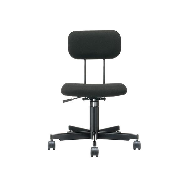 ZOZO問い合わせ番号:76511405ショップ:無印良品，ムジルシリョウヒンブランド:無印良品，ムジルシリョウヒン商品名:ワーキングチェア／黒（２００９）　幅５５．５×奥行５３×高さ７４〜８４ｃｍカテゴリ:インテリア>家具ブランド品...